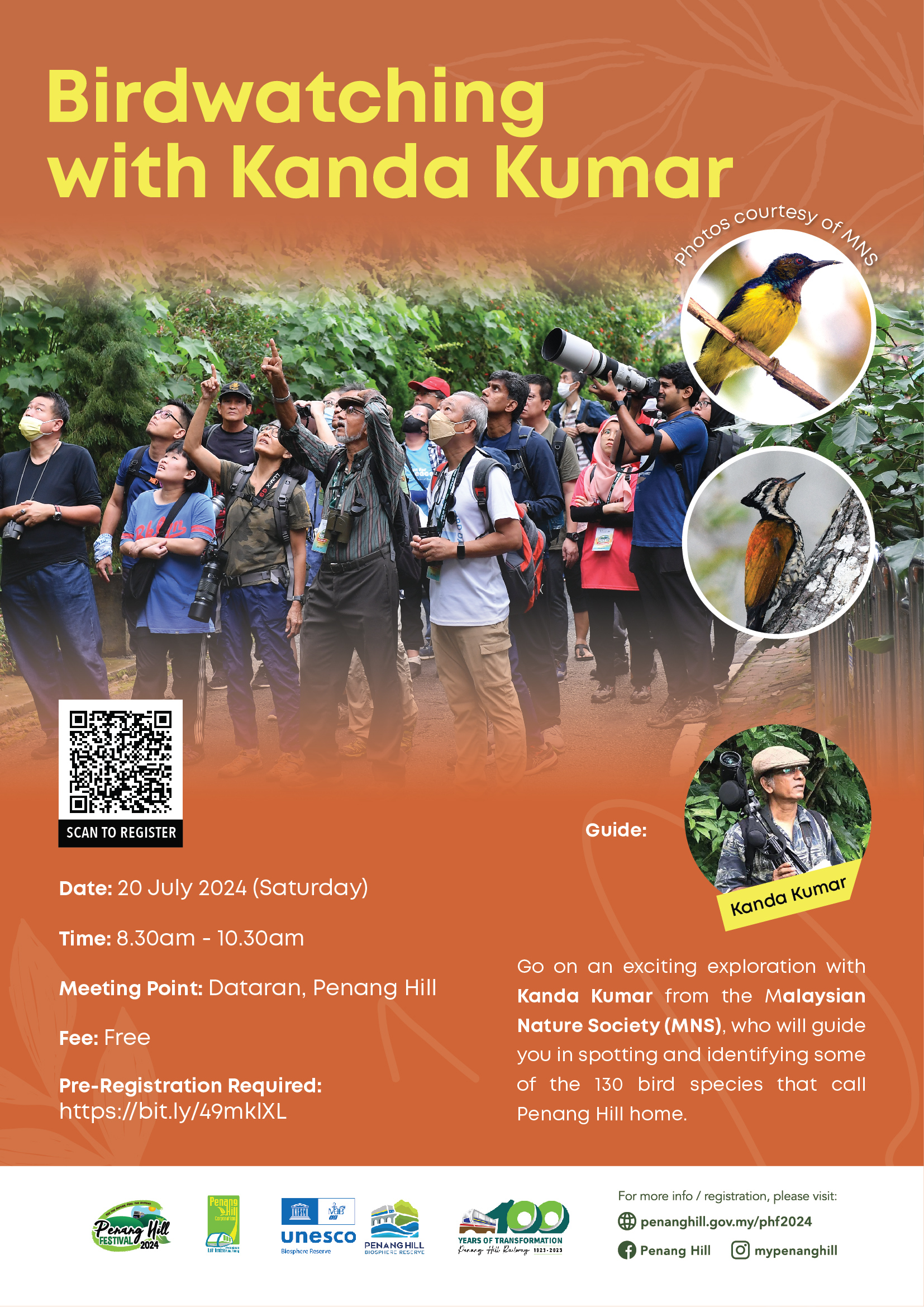 Birdwatching with Kanda Kumar – Penang Hill Festival