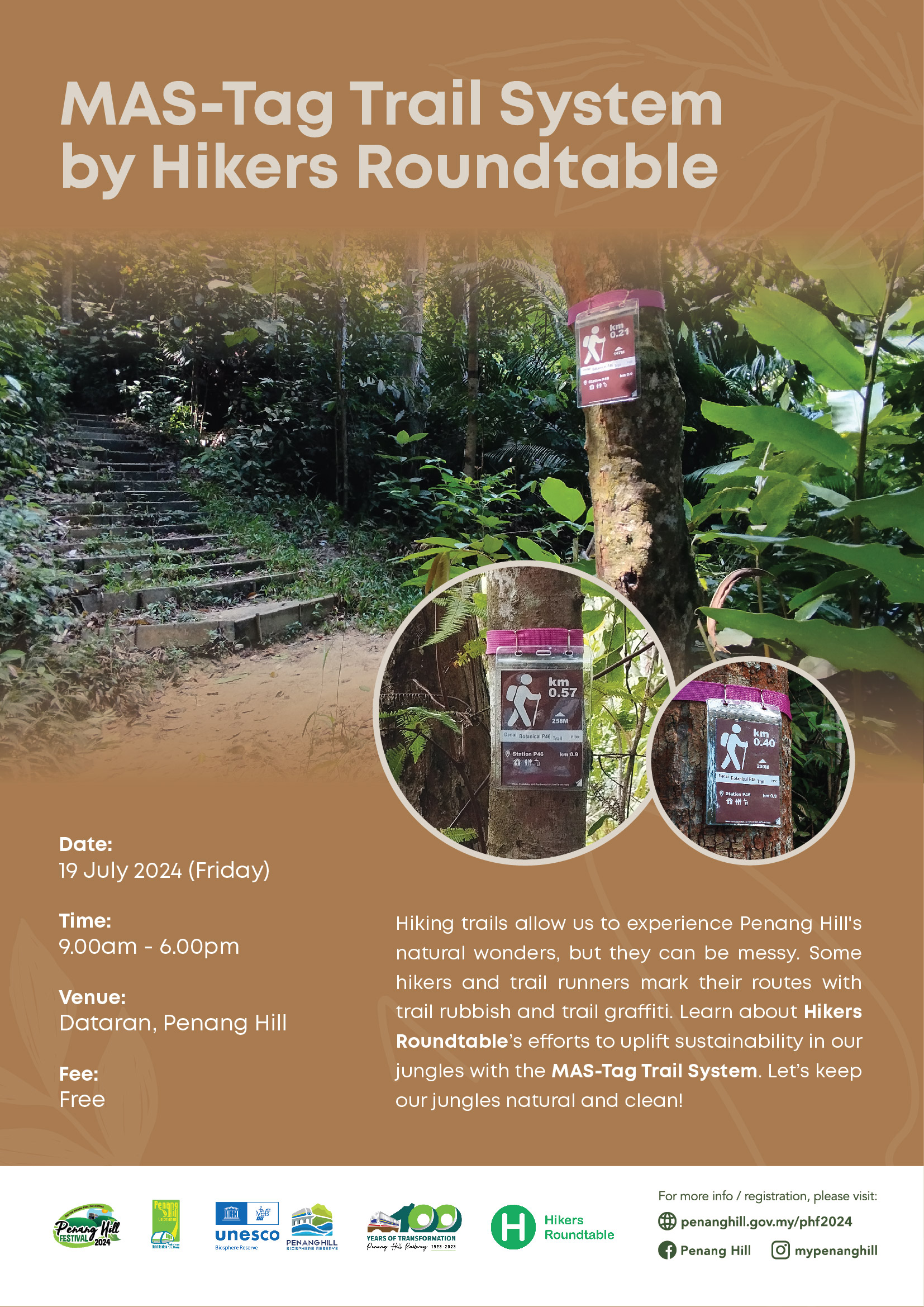 MAS-Tag Trail System by Hikers Roundtable – Penang Hill Festival