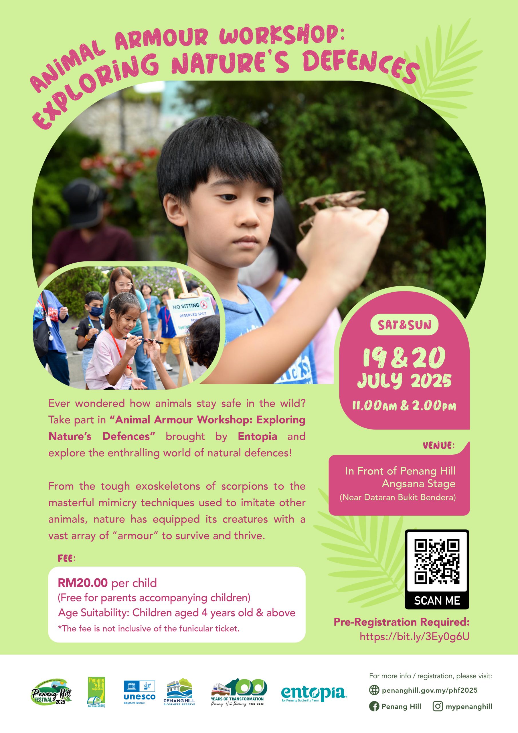 Animal Armour Workshop: Exploring Nature’s Defences – Penang Hill Festival