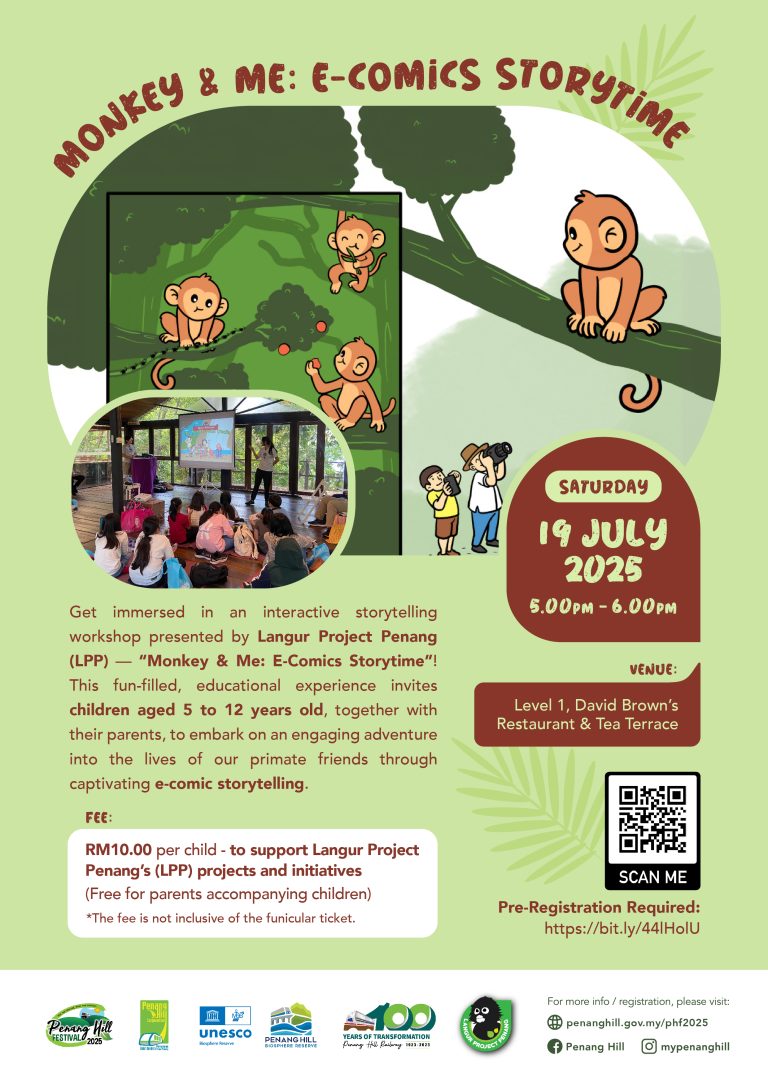 Monkey & Me: E-Comics Storytime – Penang Hill Festival