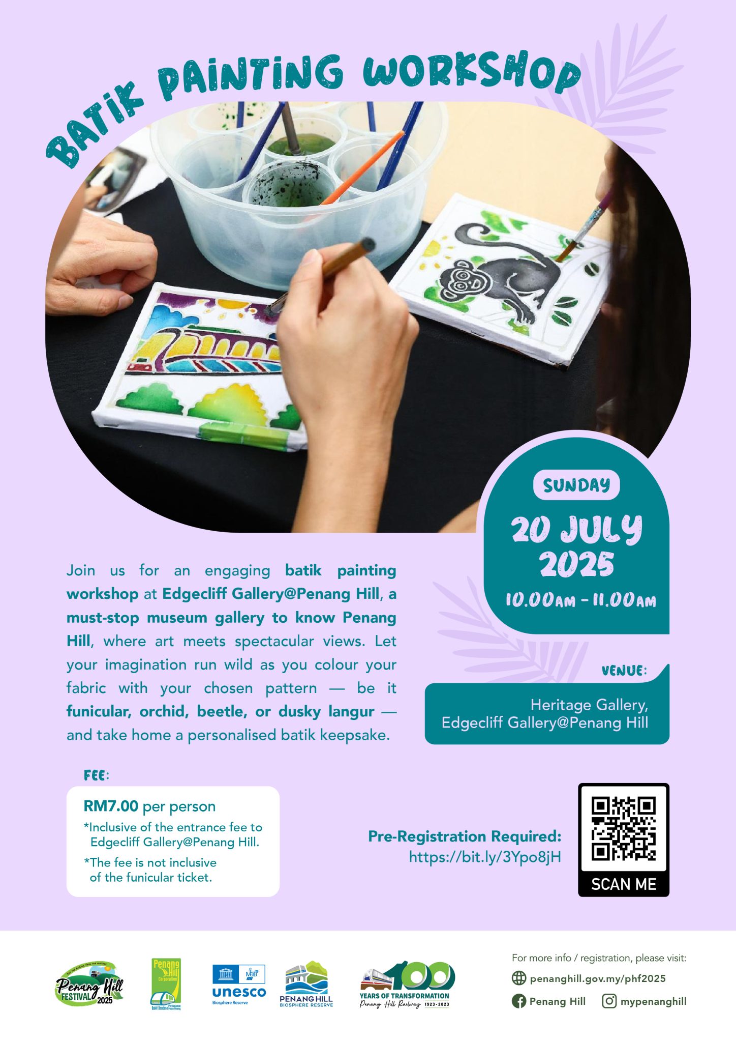 Batik Painting Workshop – Penang Hill Festival